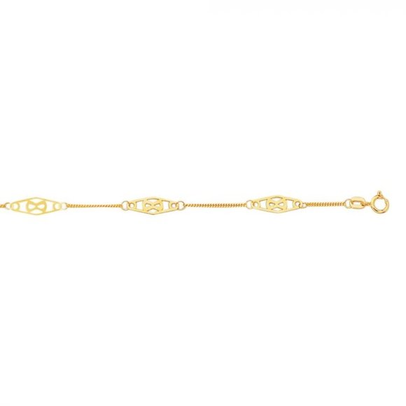 Jewelry | 14k Gold Infinity Anklet | Poshmark